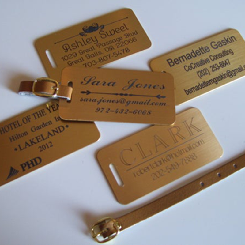 engraved tags
